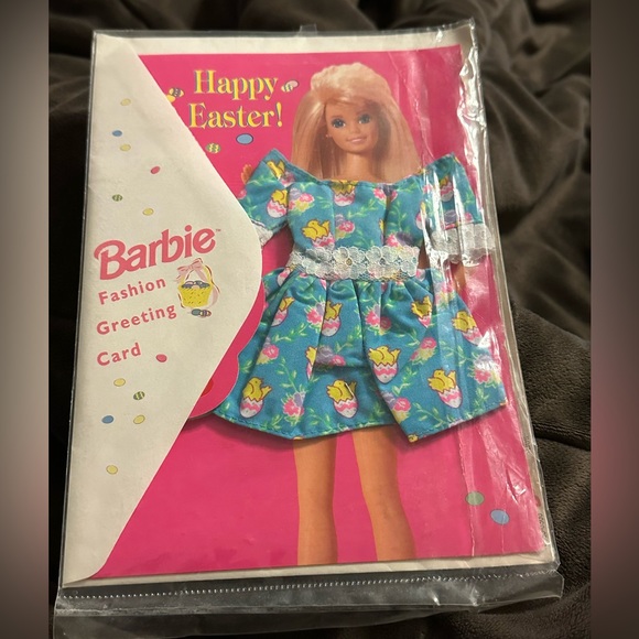 Barbie | Other | Nip Happy Easter Barbie Fashion Greeting Card W Dress ...